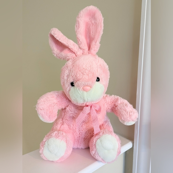 Preferred plush | Toys | Pink 6 Inch Plush Bunny Rabbit With Checkered ...